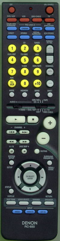 DENON AVR-1603 Replacement Remote – Remotes.net