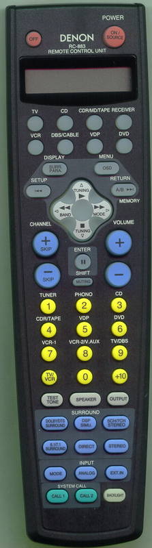 DENON AVR-3800 Replacement Remote – Remotes.net