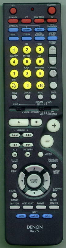 DENON AVR4805 Replacement Remote – Remotes.net