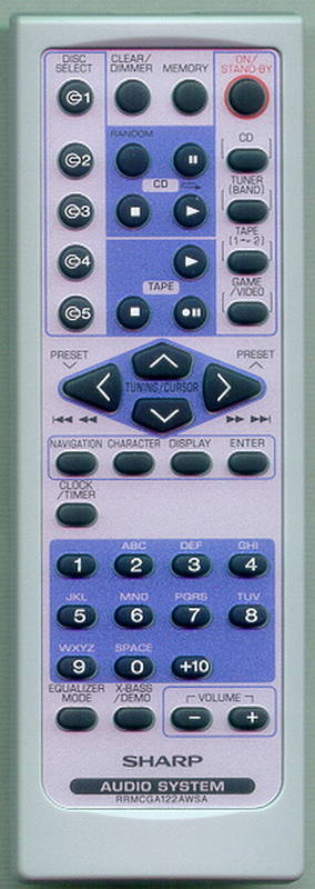 SHARP CDMPX850 Replacement Remote – Remotes.net