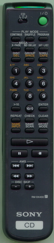 SONY CDPCX400 Replacement Remote – Remotes.net