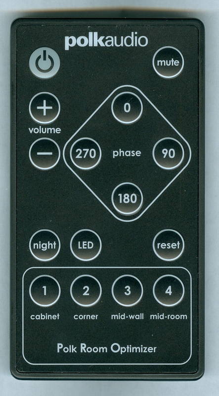 POLK DSW PRO 500 Replacement Remote – Remotes.net