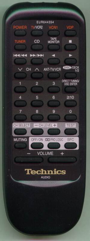 TECHNICS EUR644354 Replacement Remote – Remotes.net
