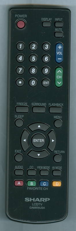 SHARP LC32SB28UTA Replacement Remote – Remotes.net