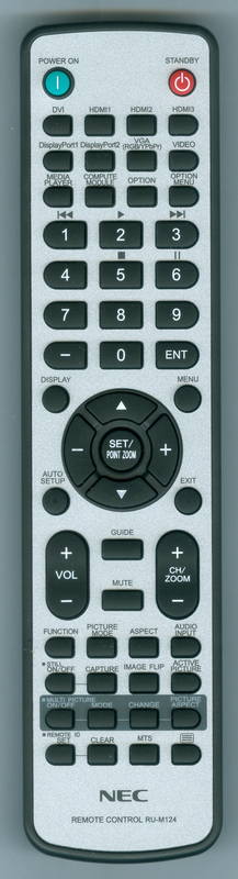 NEC MULTISYNC ME651 Replacement Remote – Remotes.net