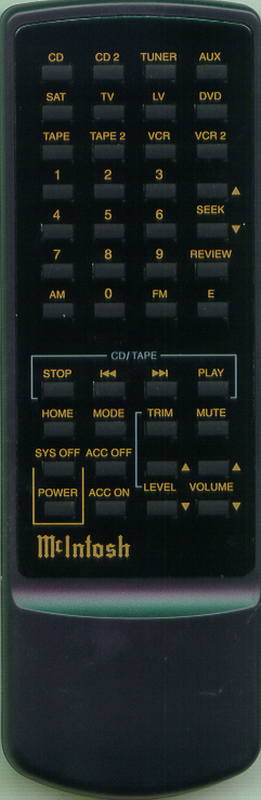 MCINTOSH MX132 Replacement Remote – Remotes.net