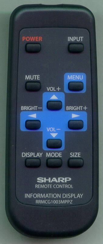 SHARP PN-E602 Replacement Remote – Remotes.net