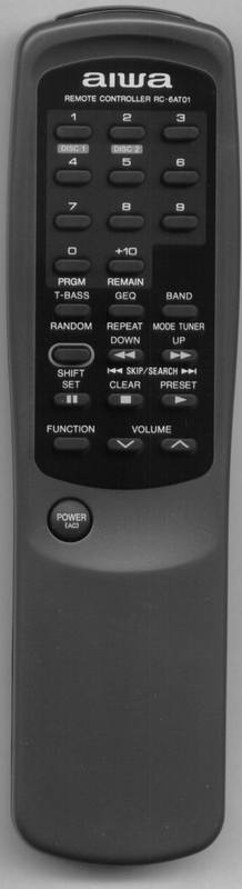 AIWA RC6AT01 Replacement Remote – Remotes.net