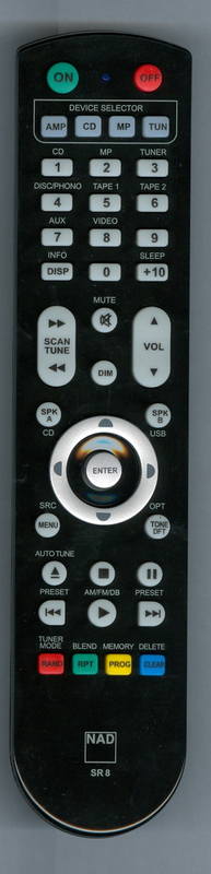 NAD RCSR8 Replacement Remote – Remotes.net