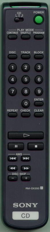 SONY RM-DX200 Replacement Remote – Remotes.net