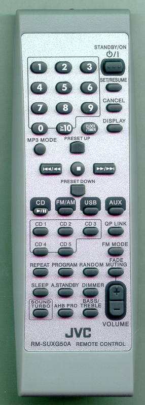 JVC RM-SUXG50A Replacement Remote – Remotes.net