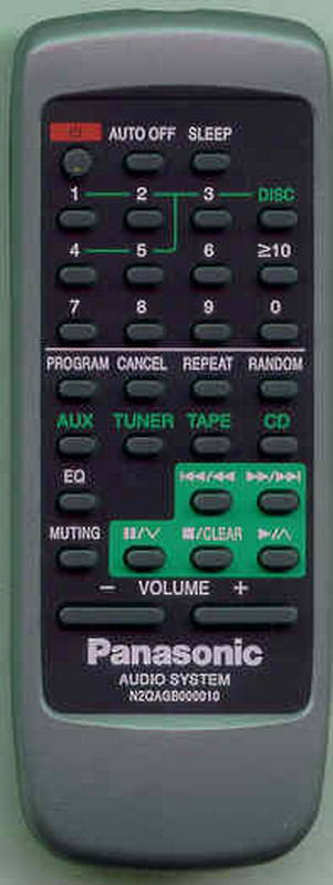 PANASONIC SA-AK12 (MAIN UNIT / BLACK) Replacement Remote – Remotes.net