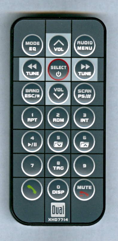 DUAL XHD7714 Replacement Remote – Remotes.net